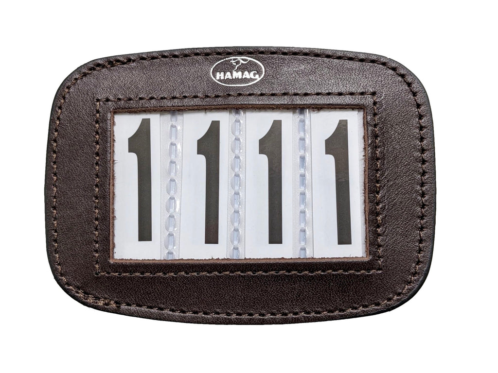 Hamag™ Leather Bridle Number Holders (Pair)